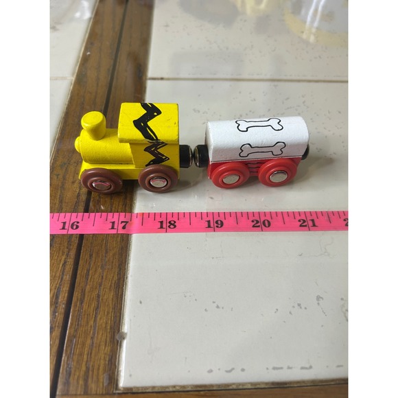 Peanuts | Toys | Peanuts Snoopy Woodstock Yellow Train Wood Toy Car 22 ...